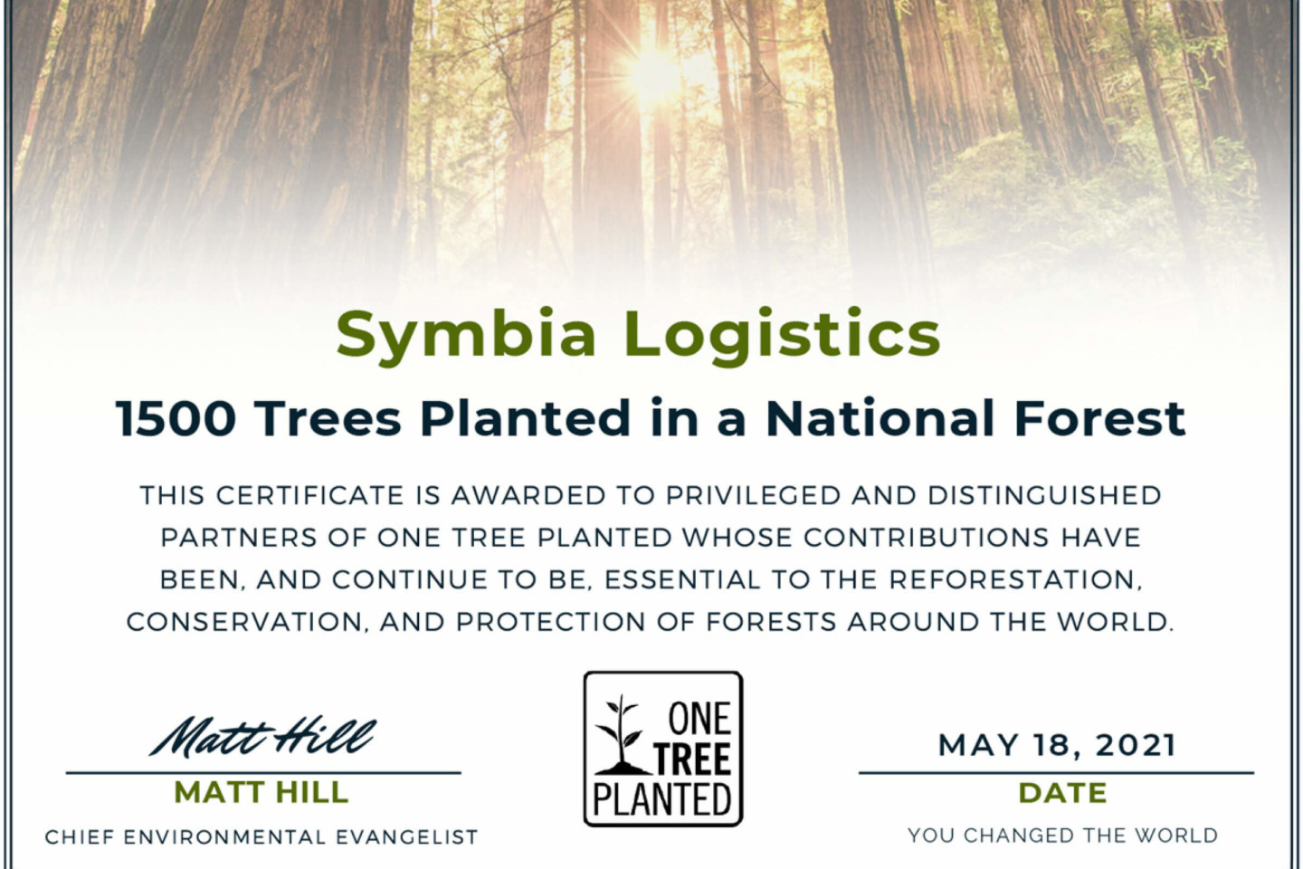 Sustainability | Symbia Logistics
